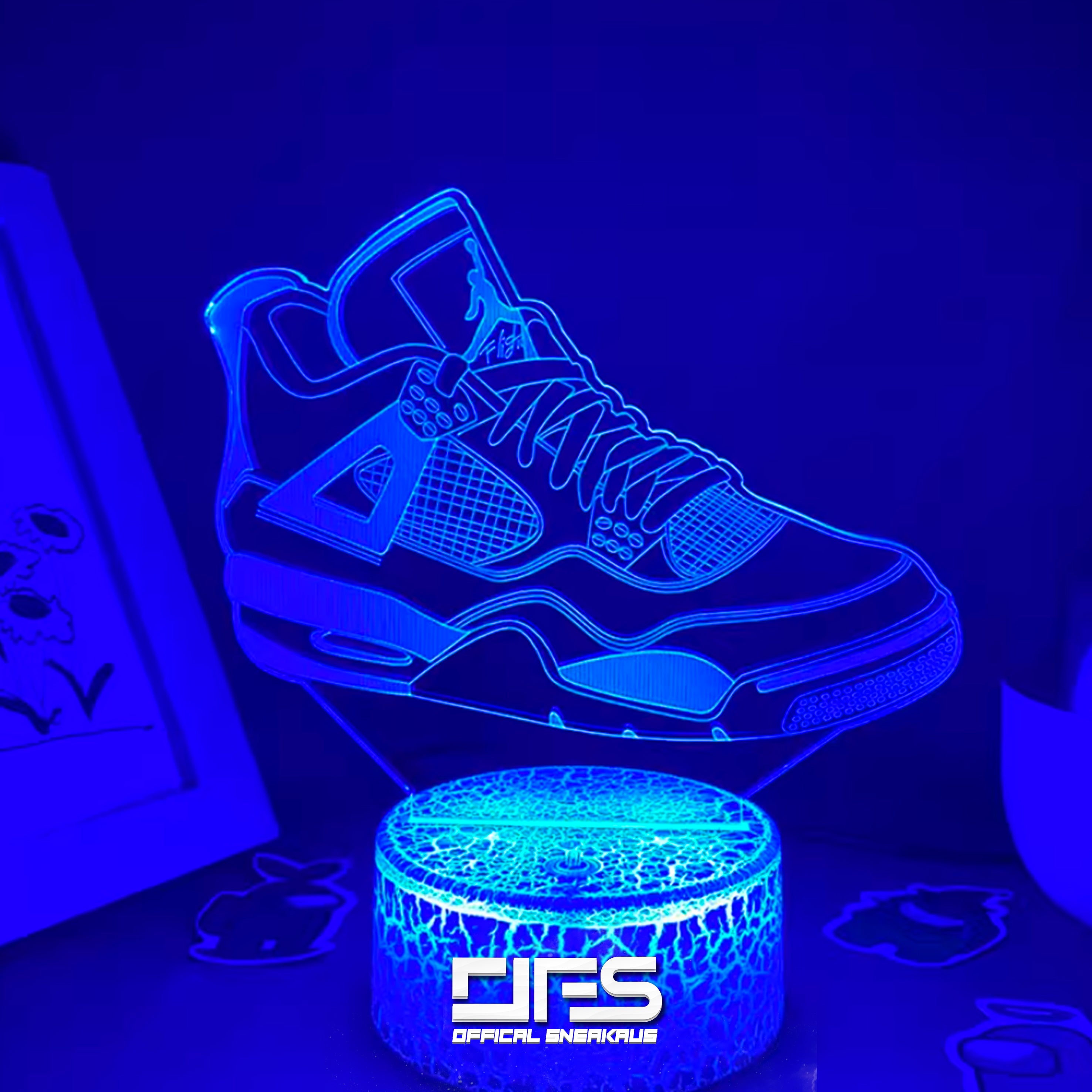 Air Jordan 4 Sneaker Night Light Lamp RGB Colours Touch Lamp Gift