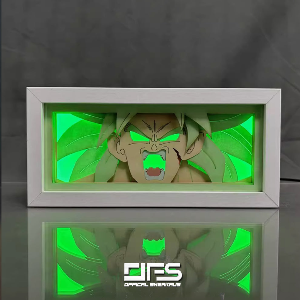 Frame Anime Night Light Lamp Box : Dragon Ball Z BROLY DISPLAY ...
