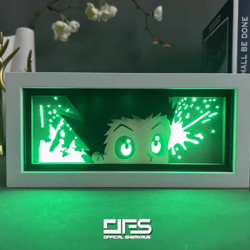 Frame Anime Night Light Box : Hunter X Hunter Anime Light Lamp GON